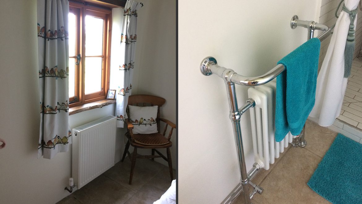 New heated towel rail + radiator upgrade installed by Abode – Abode ...